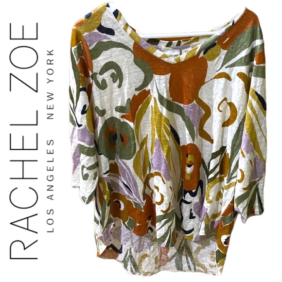 Rachel Zoe | Tops | Rachel Zoe Linen Blouse | Poshmark